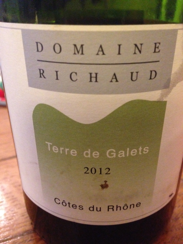 Domaine Richaud, Terre de Galets 2012 – tuvasdéguster